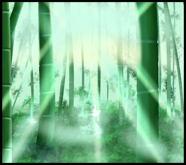 Bamboo Forest Painting - ibisPaint