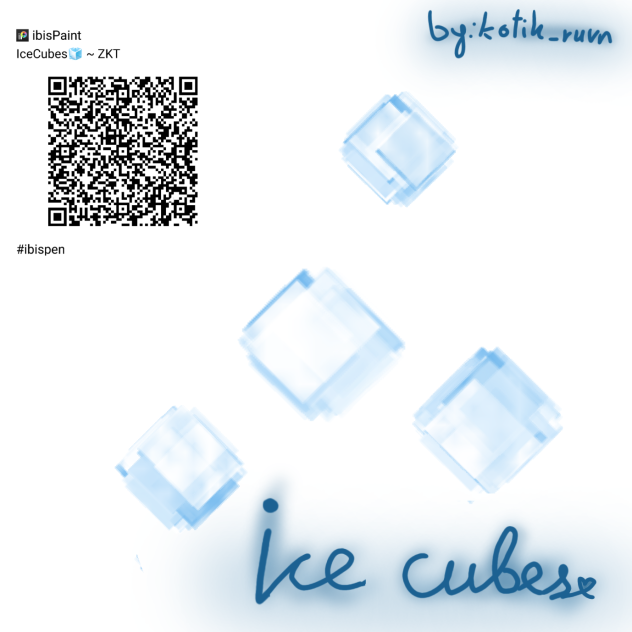 ICE CUBES BRUSH!^^ - ibisPaint
