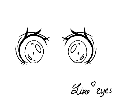 Line eyes 👁👁 - ibisPaint