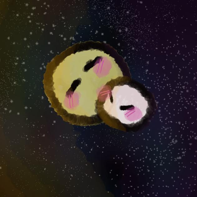 Ganymede and Europa - ibisPaint