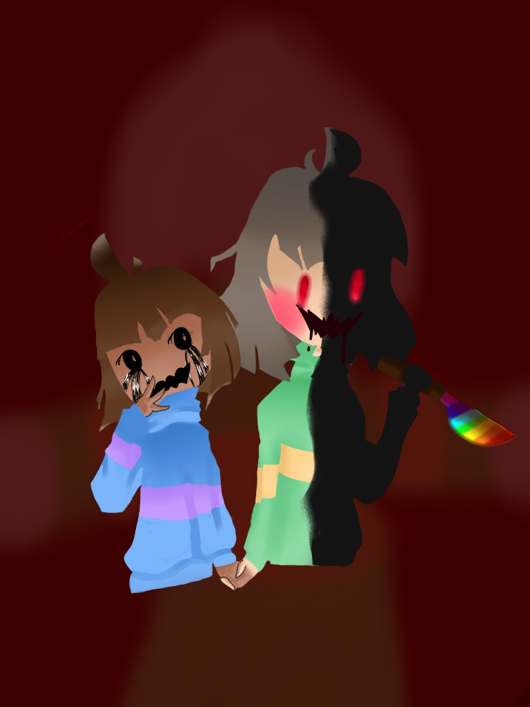 Us Frisk x Glitchtale chara - ibisPaint