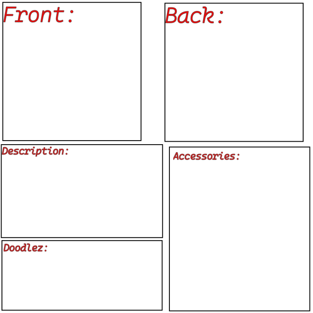 Profile sheets for my comic! - ibisPaint