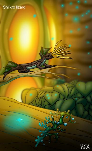 Sni’kro lizard - ibisPaint