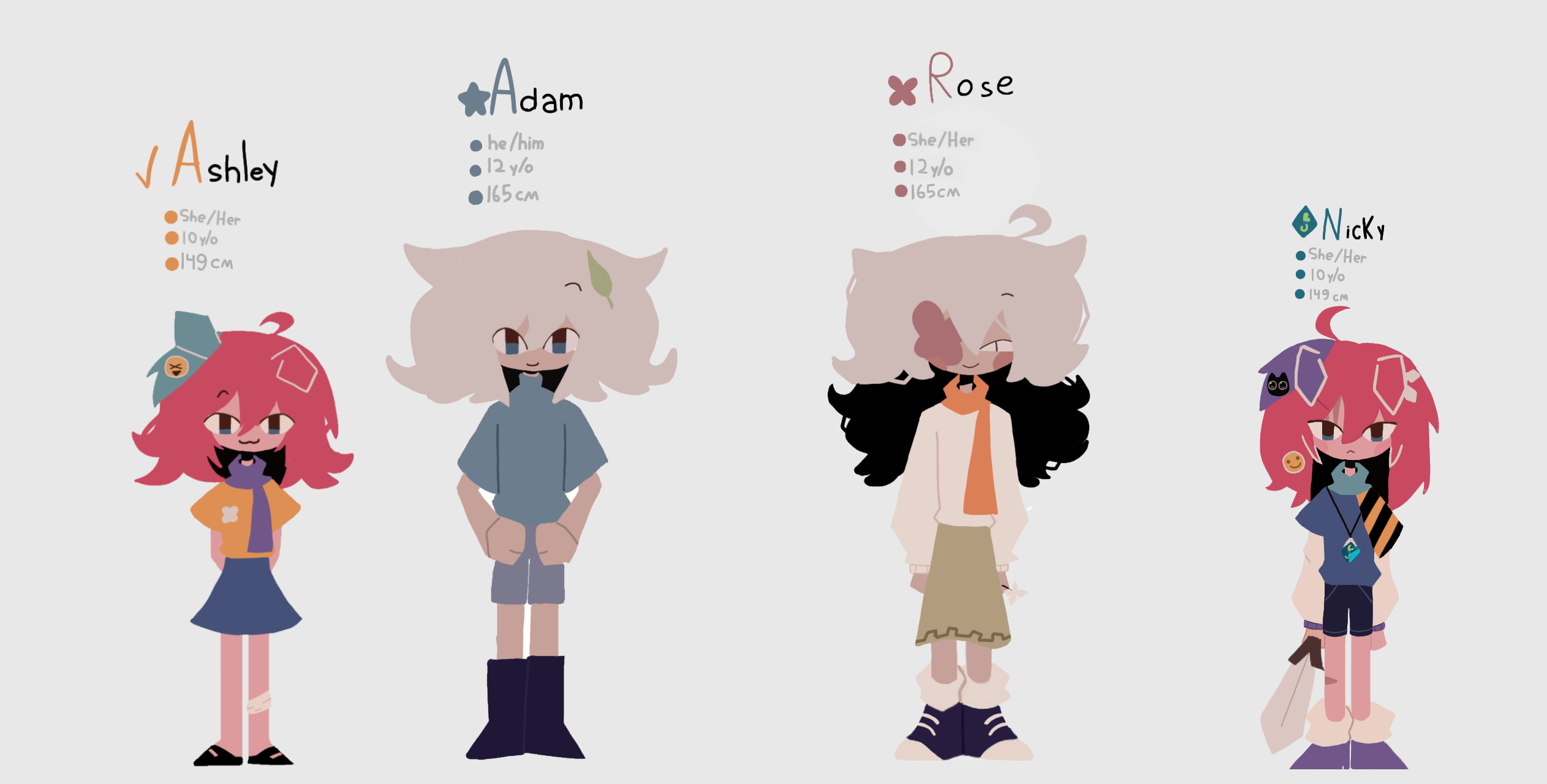 Nicky,Rose,Adam and Ashley - ibisPaint