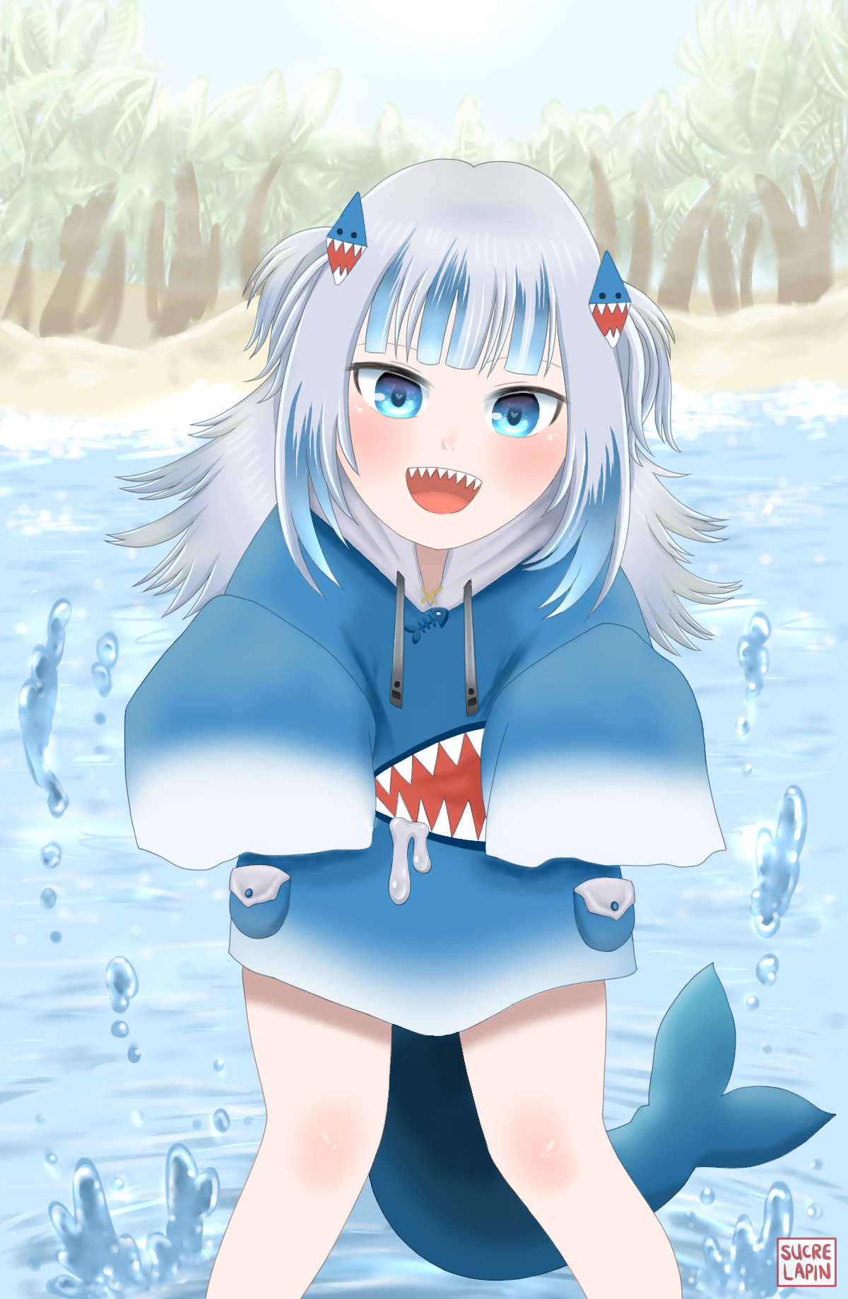 Gura Rawrrr! Island Ver. - ibisPaint