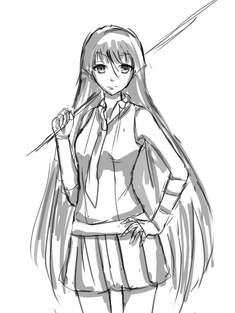 Akame Sketch - ibisPaint