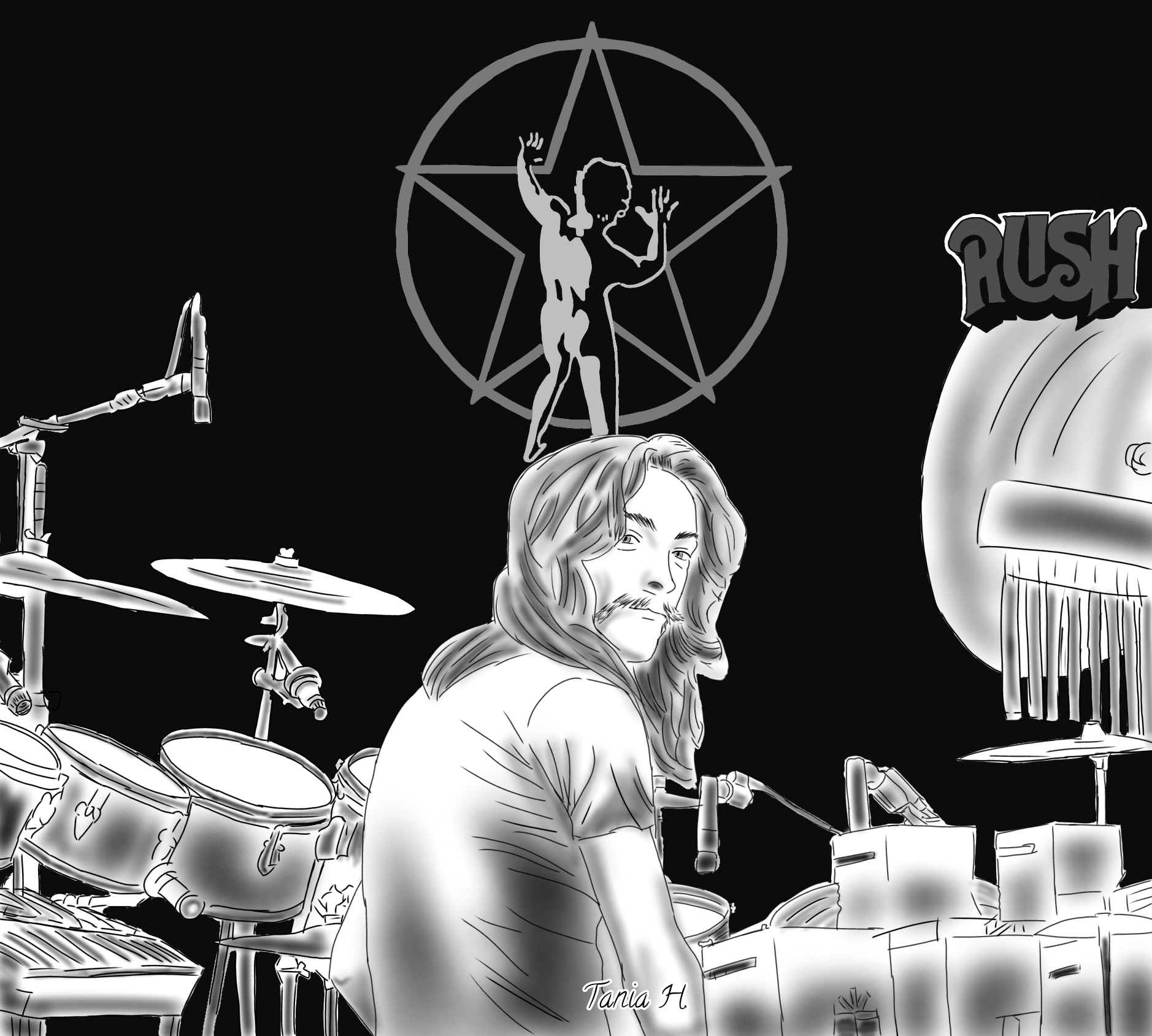 Neil Peart Rush - ibisPaint