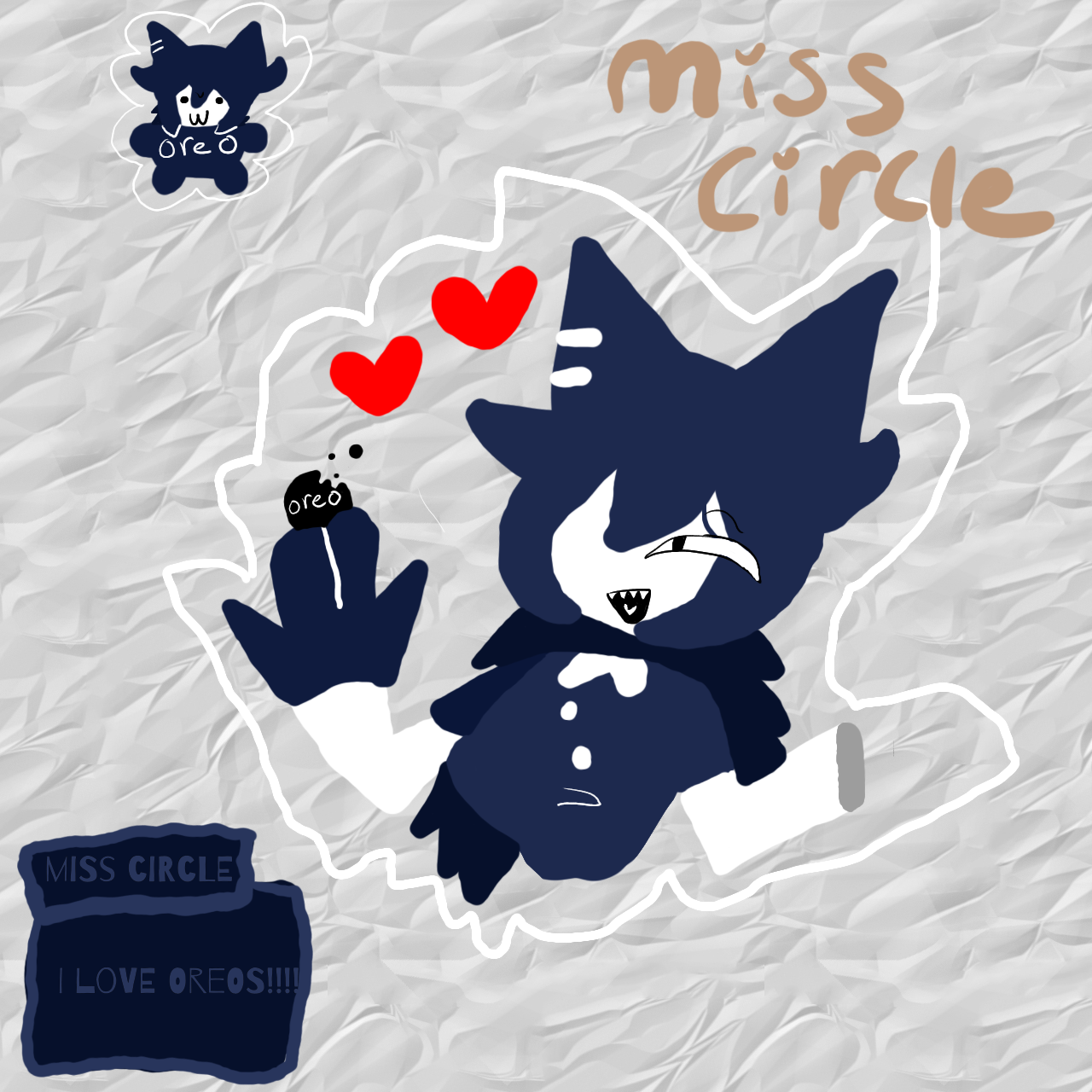 Miss circle ⭕🖤📄 - ibisPaint