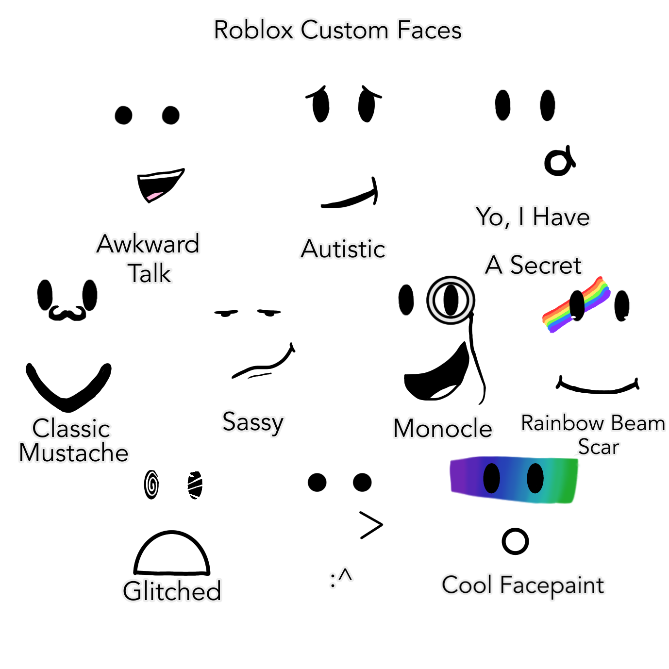 Roblox Custom Faces 1 - ibisPaint