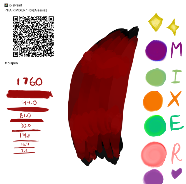 HAIR MIXER brush - ibisPaint