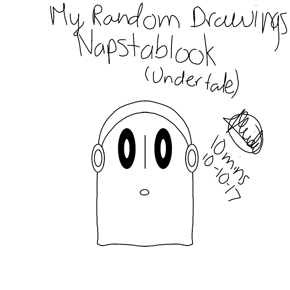 Undertale Napstablook - ibisPaint