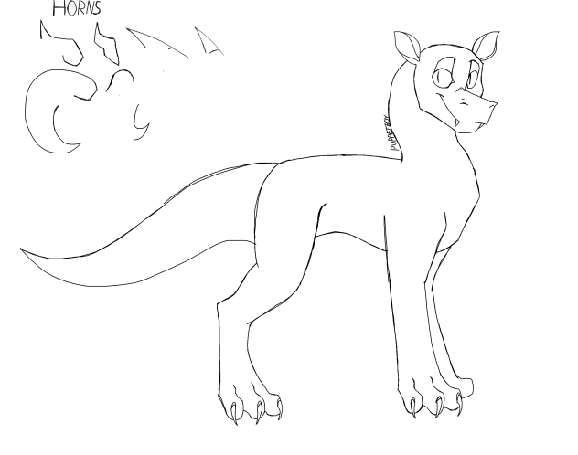 F2U cartoon dragon base - ibisPaint