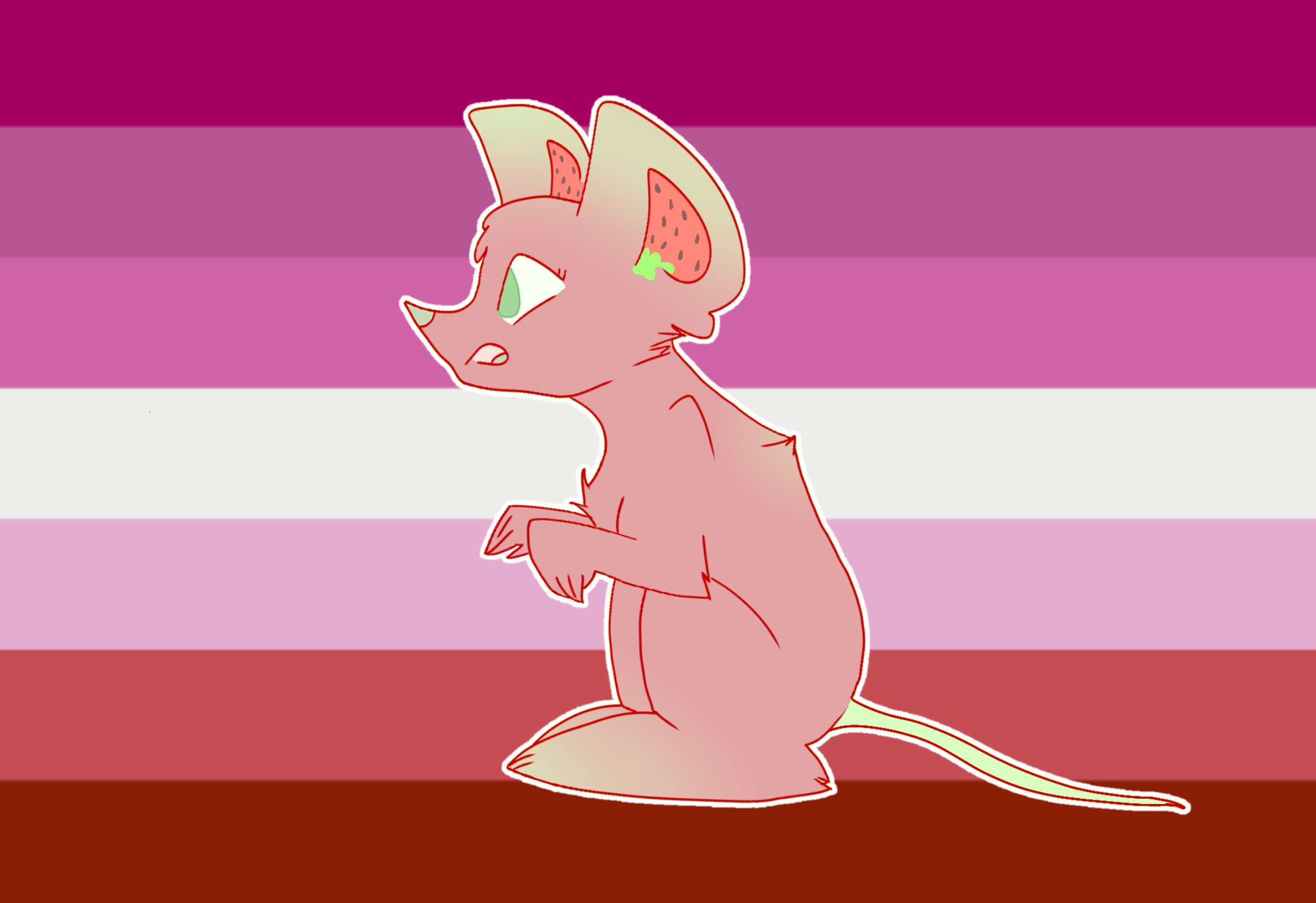 Strawberry mouse - ibisPaint