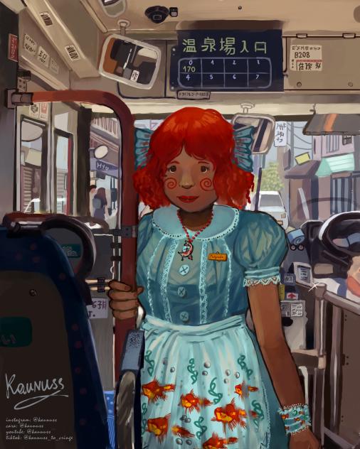 bus drive - ibisPaint