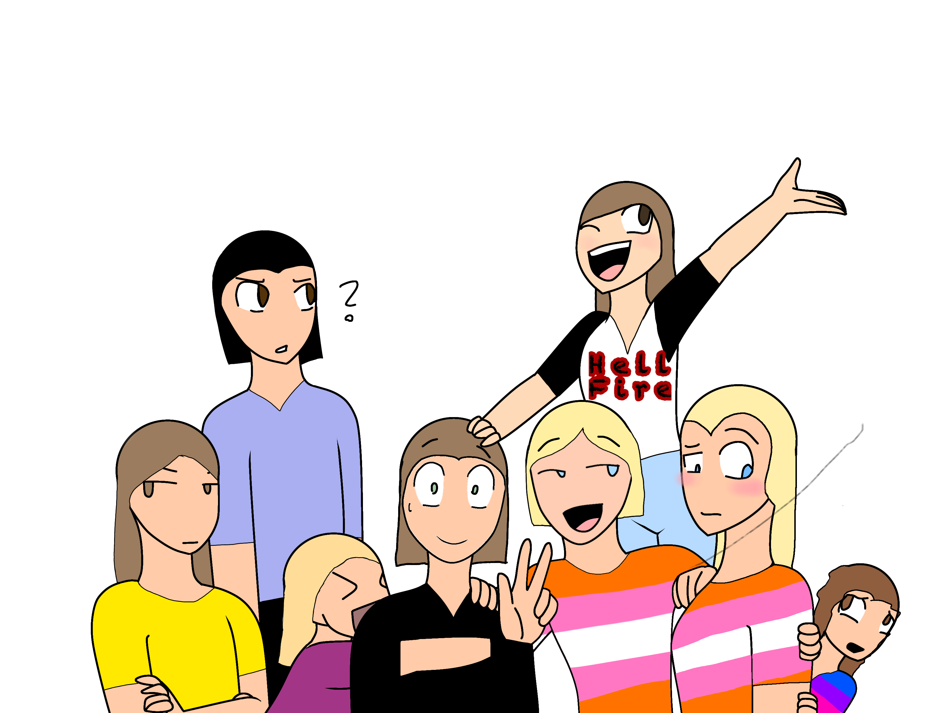 My friends and enemies - ibisPaint