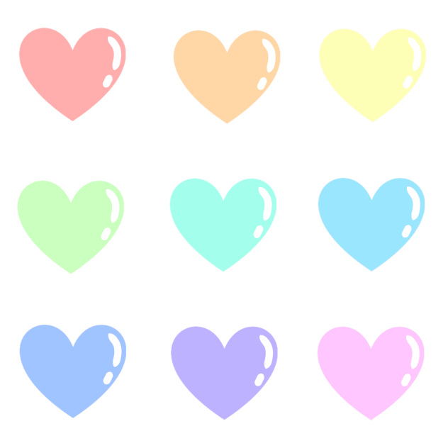 Heart stickers - ibisPaint