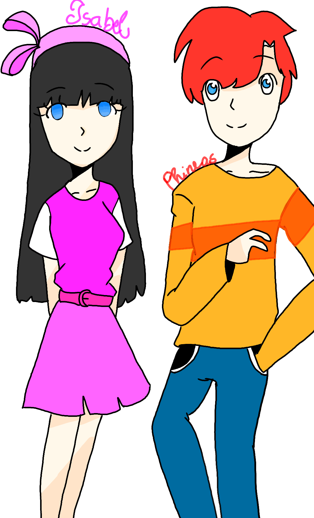 Isabel x Phineas - ibisPaint