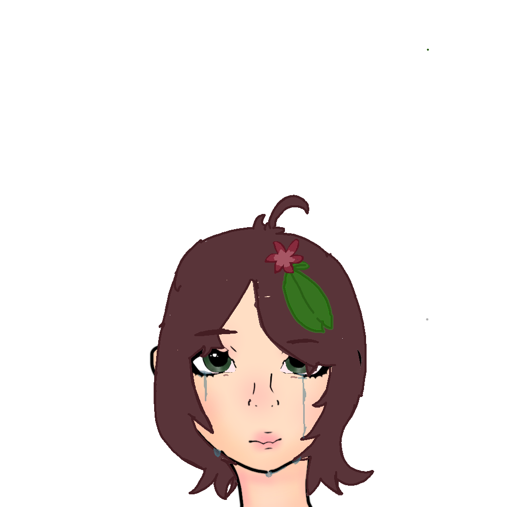 leafy cry sad girl - ibisPaint