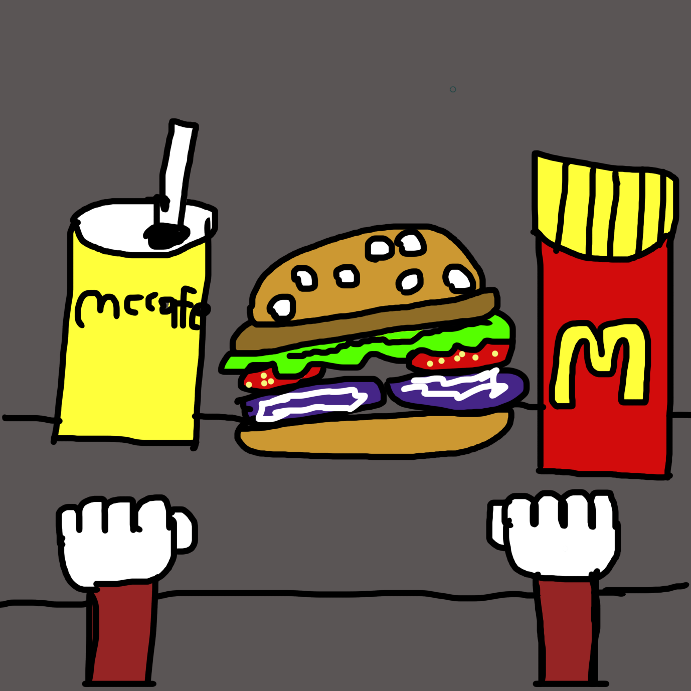 At McDonald’s - ibisPaint