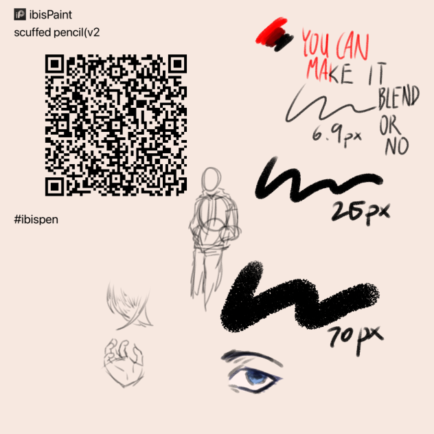 Scuffed pencil (v2 - ibisPaint