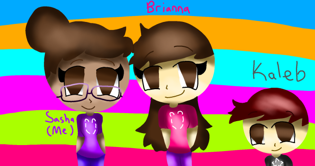 Me and my Cousins Brianna and Kaleb - ibisPaint