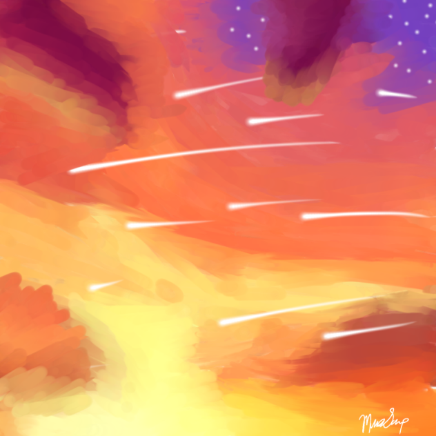 Summer sunset - ibisPaint