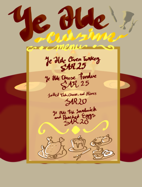 random menu design genius hour - ibisPaint