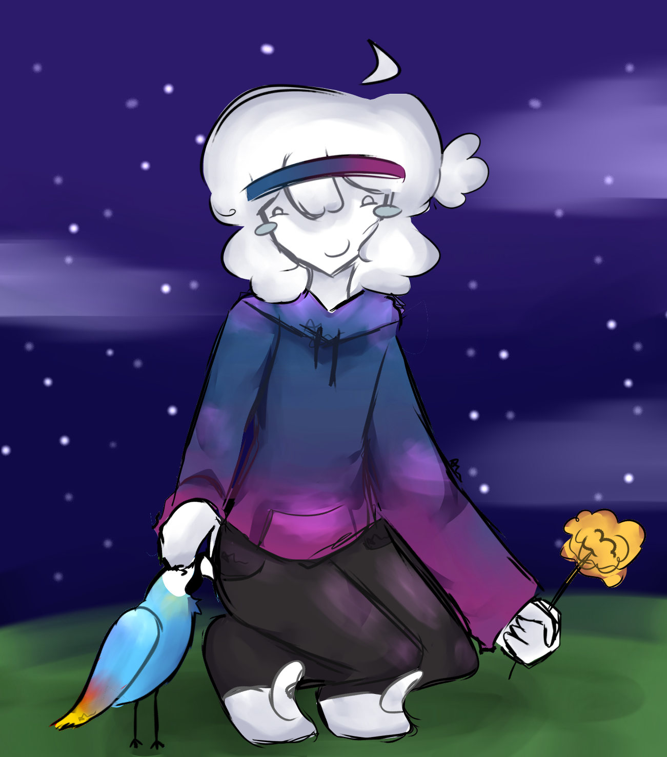 planetlord and his pet ^^ - ibisPaint