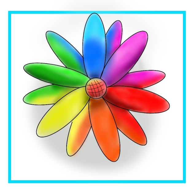 rainbow flower - ibisPaint