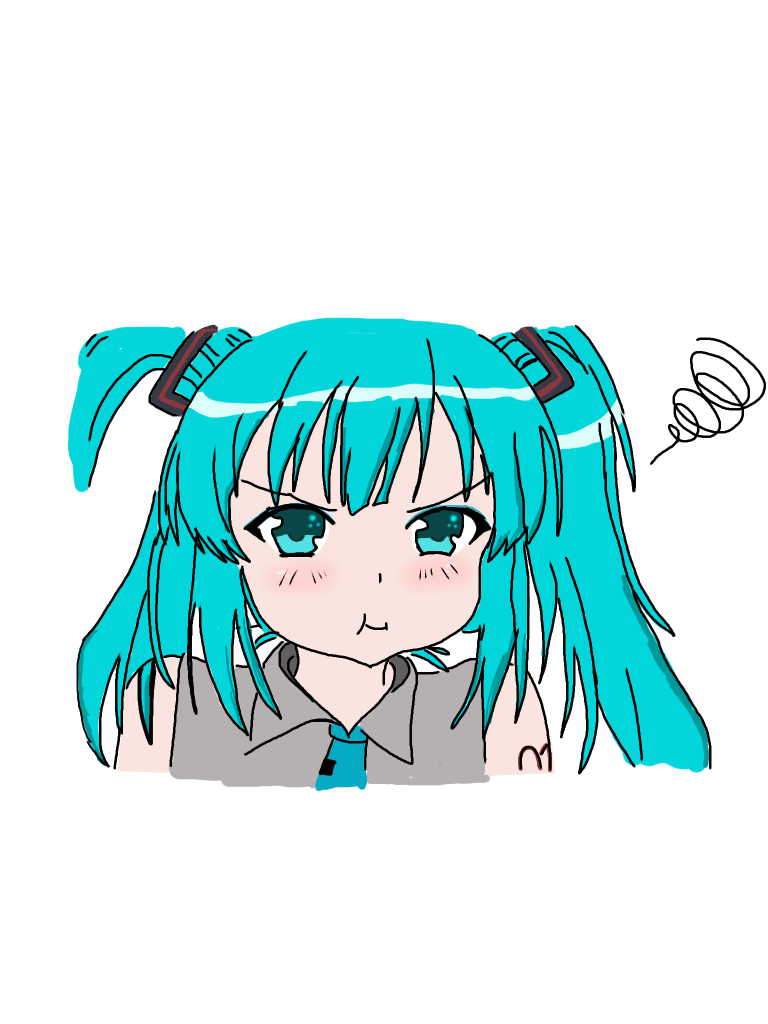 初音ミク why so angry - ibisPaint