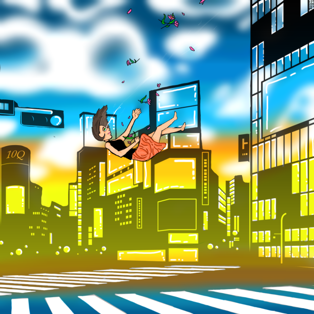 falling woman - ibisPaint