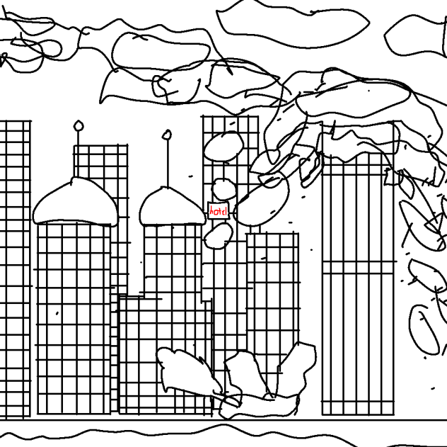 north tower collapse - ibisPaint