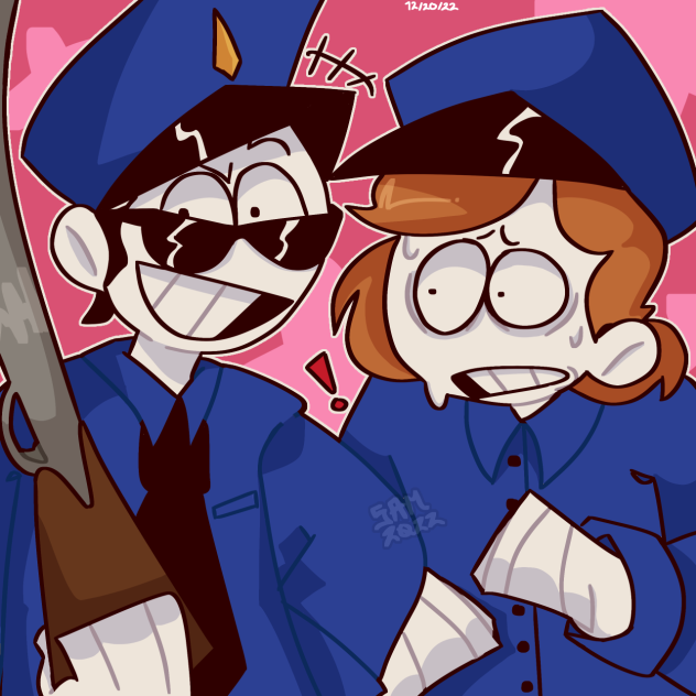 these two sillies - ibisPaint