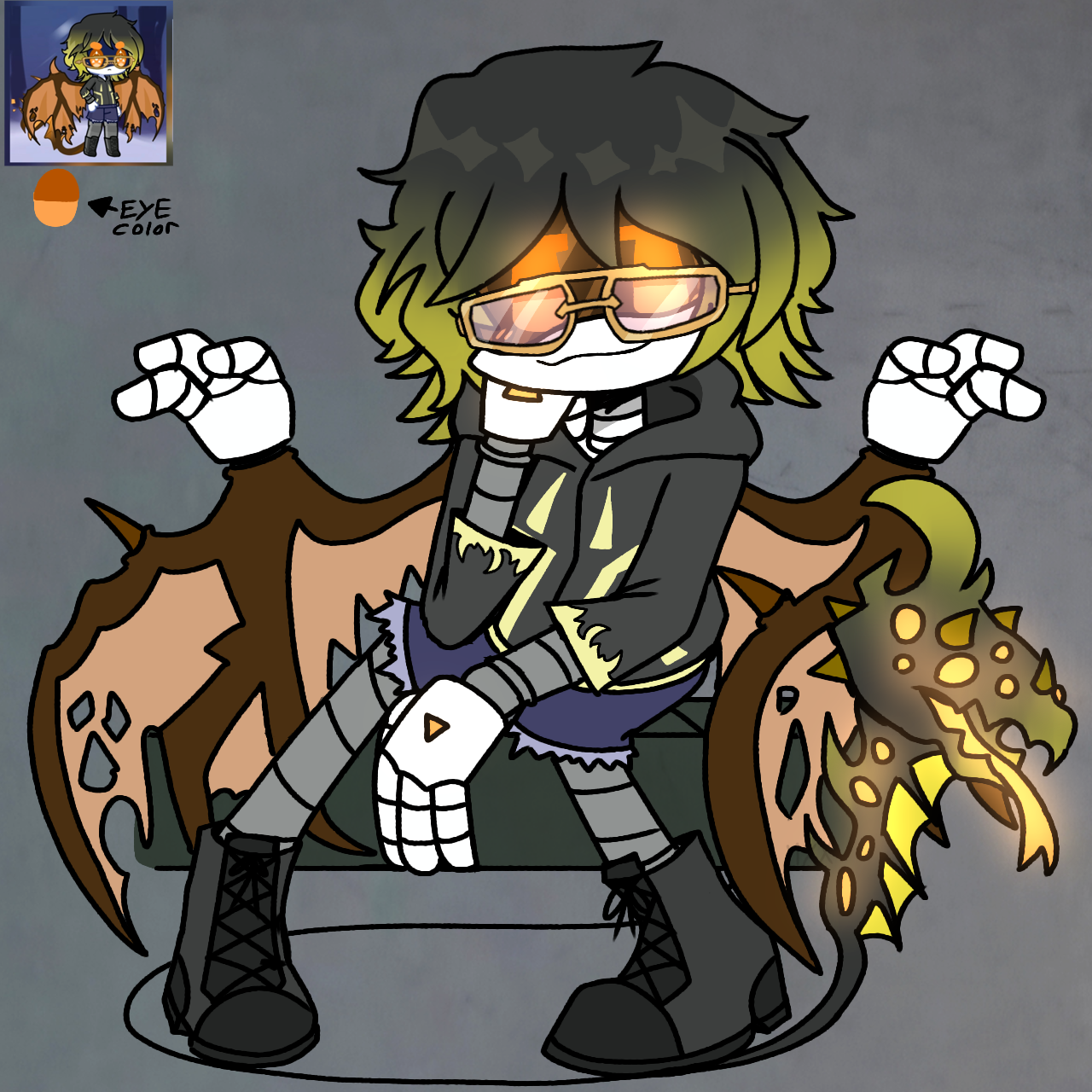 Murder drones sitting base example - ibisPaint