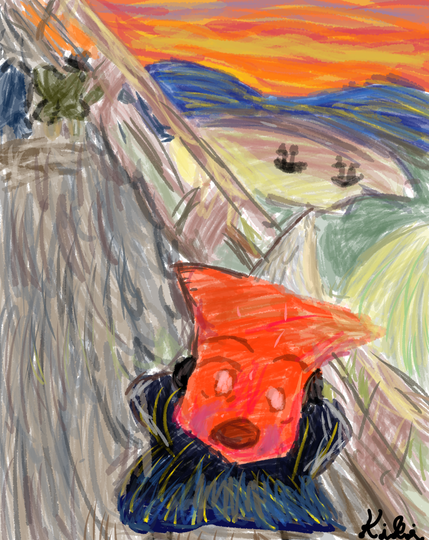 The Scream but BFDI characters sub4️⃣ 📌 - ibisPaint