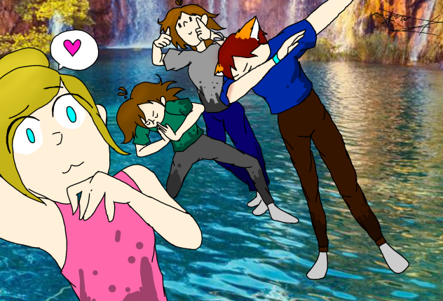 vacations of lake - ibisPaint