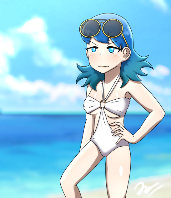 Sera at the beach 🏖 - ibisPaint
