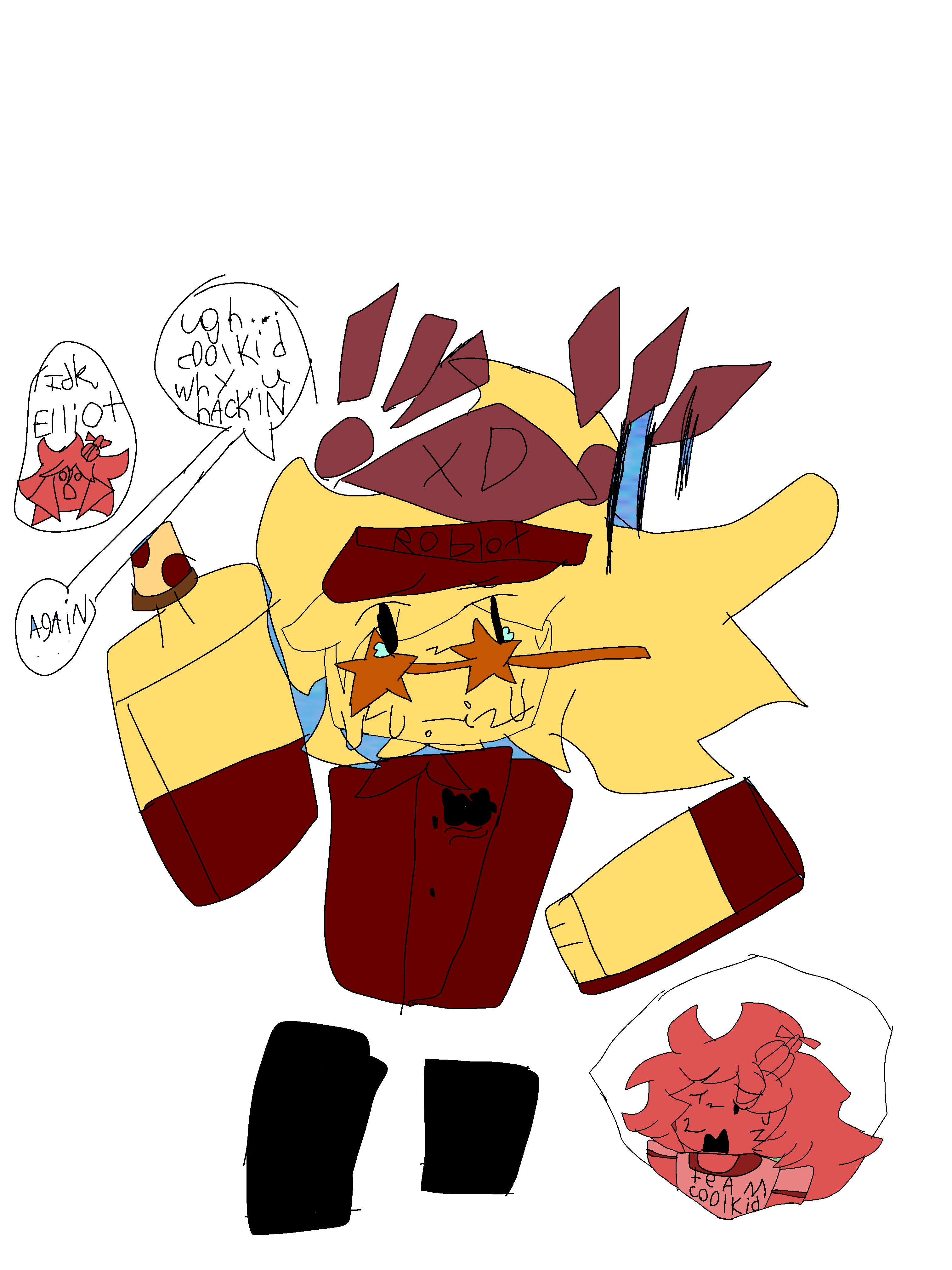 elliot c00lkid comic ahh thing - ibisPaint