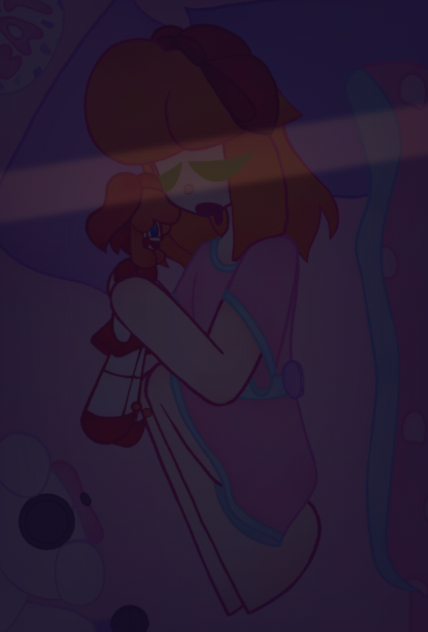 Elizabeth Cuddling with her C.B Plush - ibisPaint