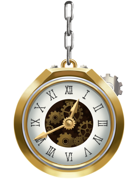 steampunk pocket watch - ibisPaint