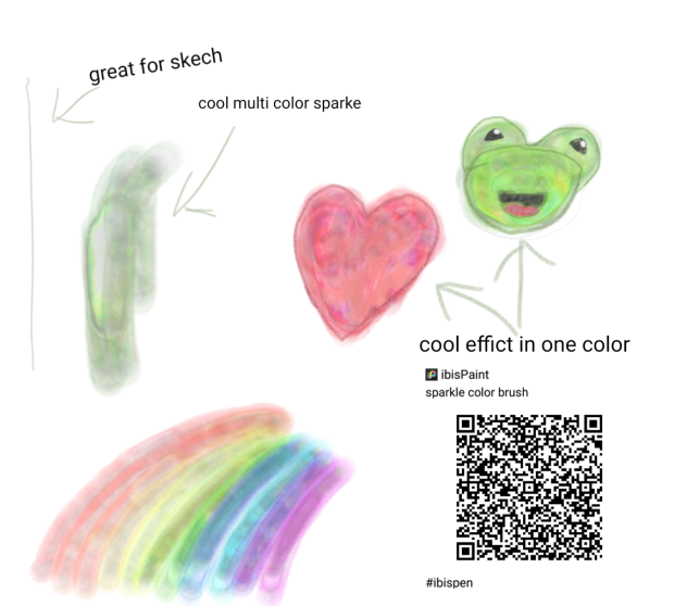 wow sparkly color brush - ibisPaint