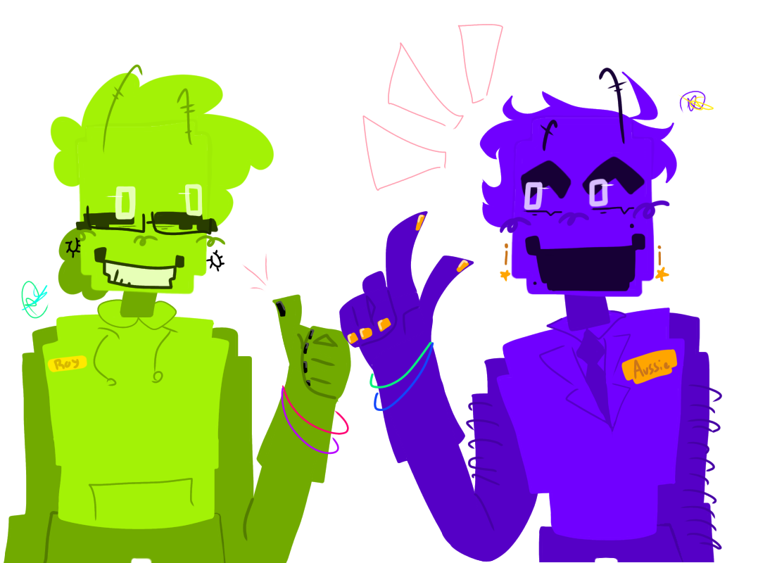 me and my bestie in the dsaf style - ibisPaint