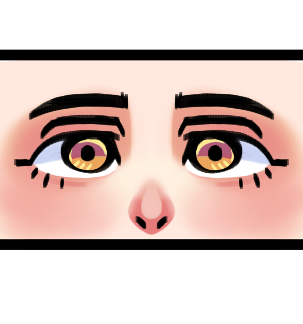 eyes and a nose - ibisPaint