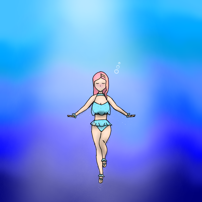 Ocean swim - ibisPaint