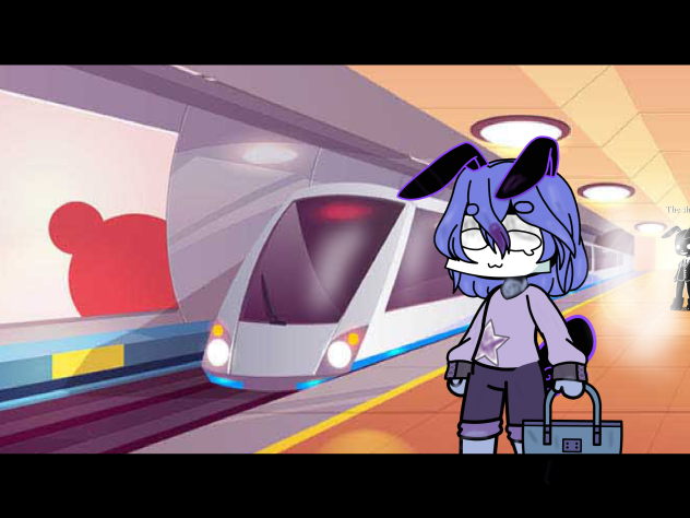 Crow waiting for her train - ibisPaint