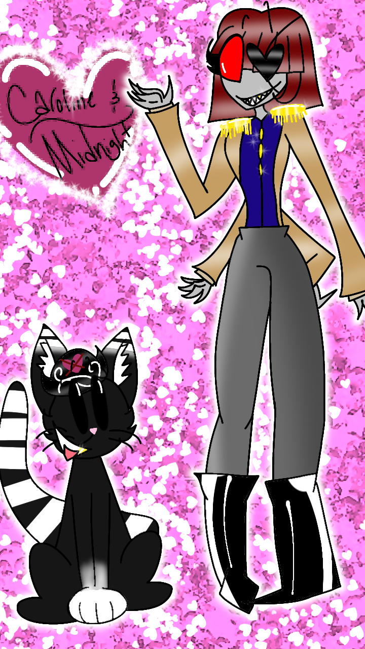 A spider and her cat - ibisPaint