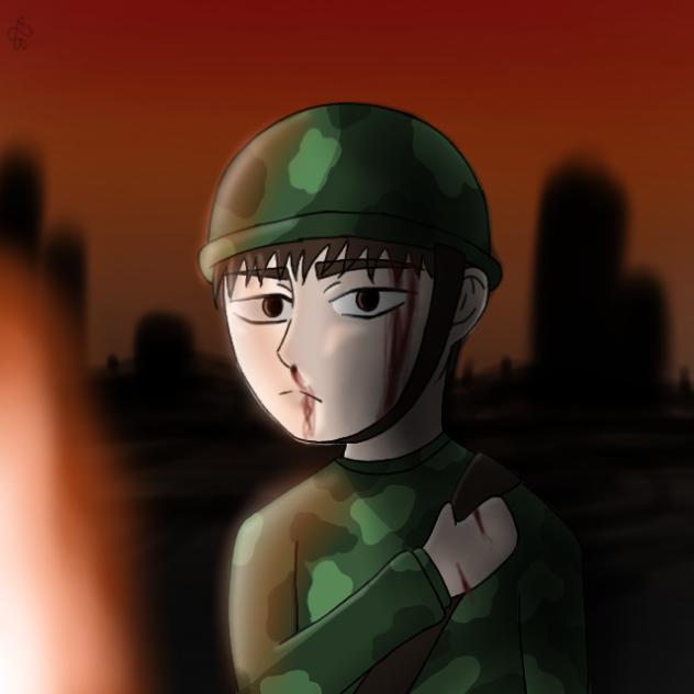 Soldier in a war - ibisPaint