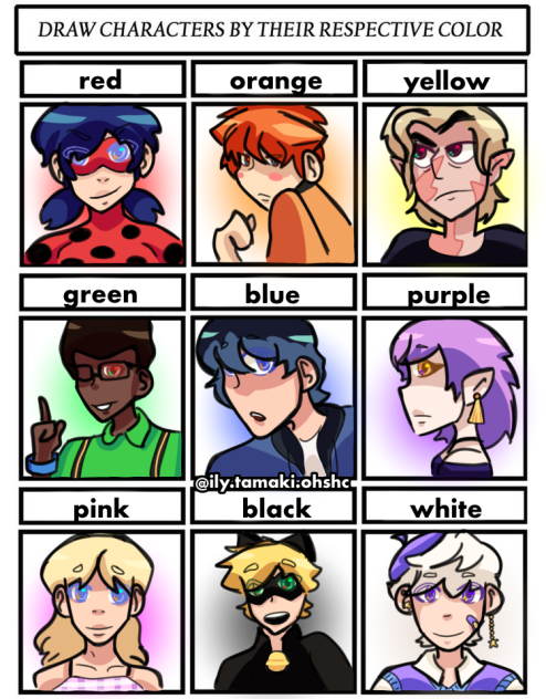 draw a character with their colors - ibisPaint