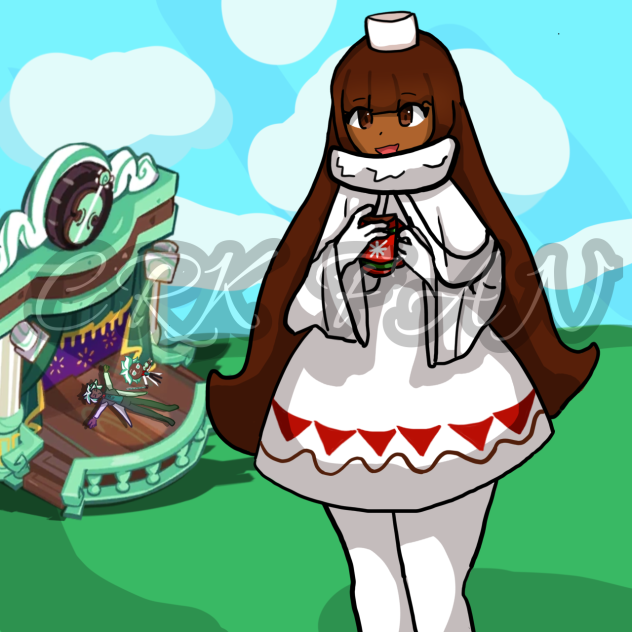 Cocoa cookie, ovenbreak - ibisPaint