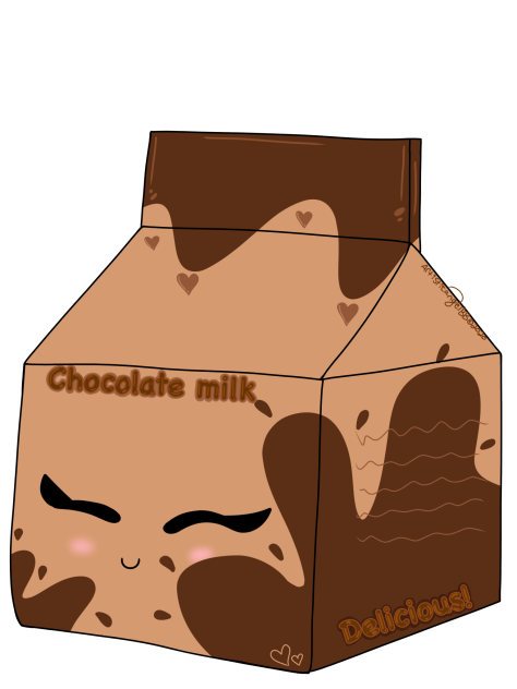 Kawaii Carton Of Chocolate Milk - Speedp - ibisPaint